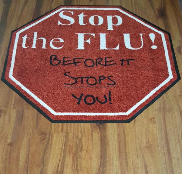 Stop Sign Flu Shot Mat | The Perfect Mat