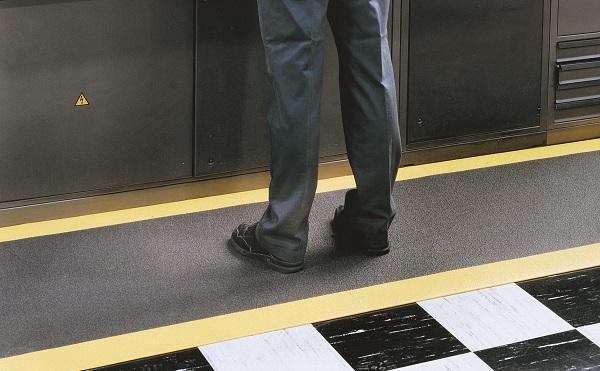 Soft Step Yellow Border | Anti Fatigue Mat | The Perfect Mat