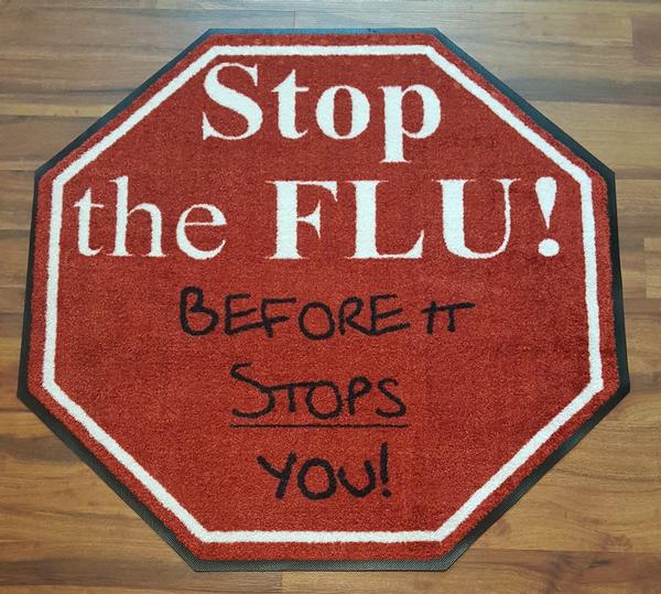 Stop Sign Flu Shot Mat | The Perfect Mat